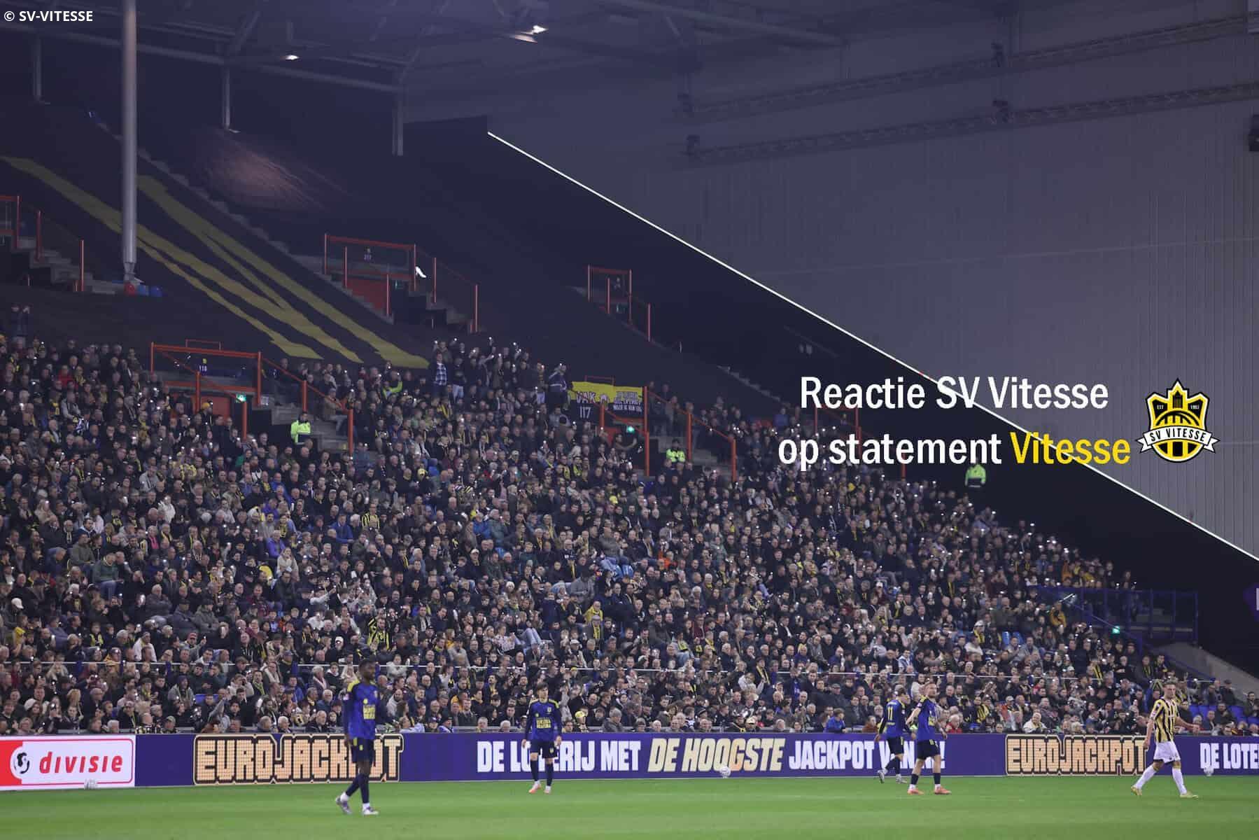 Reactie SV Vitesse op statement Vitesse - Supportersvereniging Vitesse